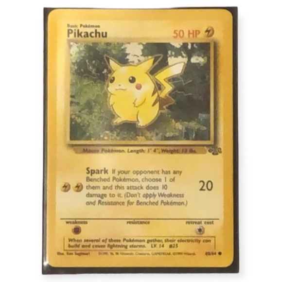 Pokemon | Toys | Vintage Pokmon Pikachu Red Cheeks Playing Card | Poshmark